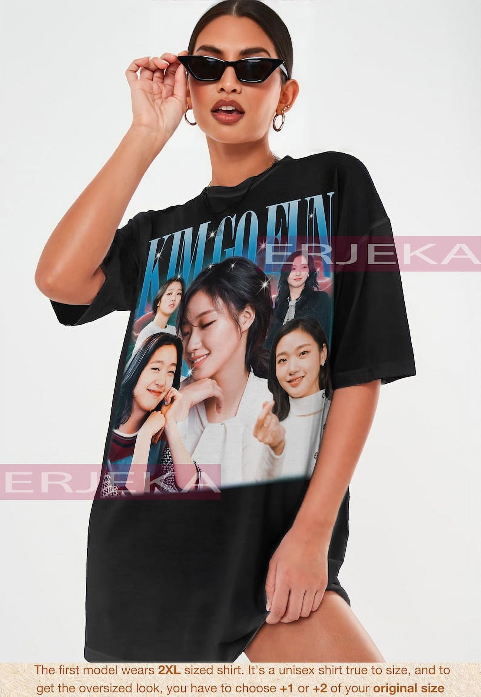 KIM GO-EUN Vintage Shirt | Kim Go-eun Homage Fan Tees | Kim Go-eun ...