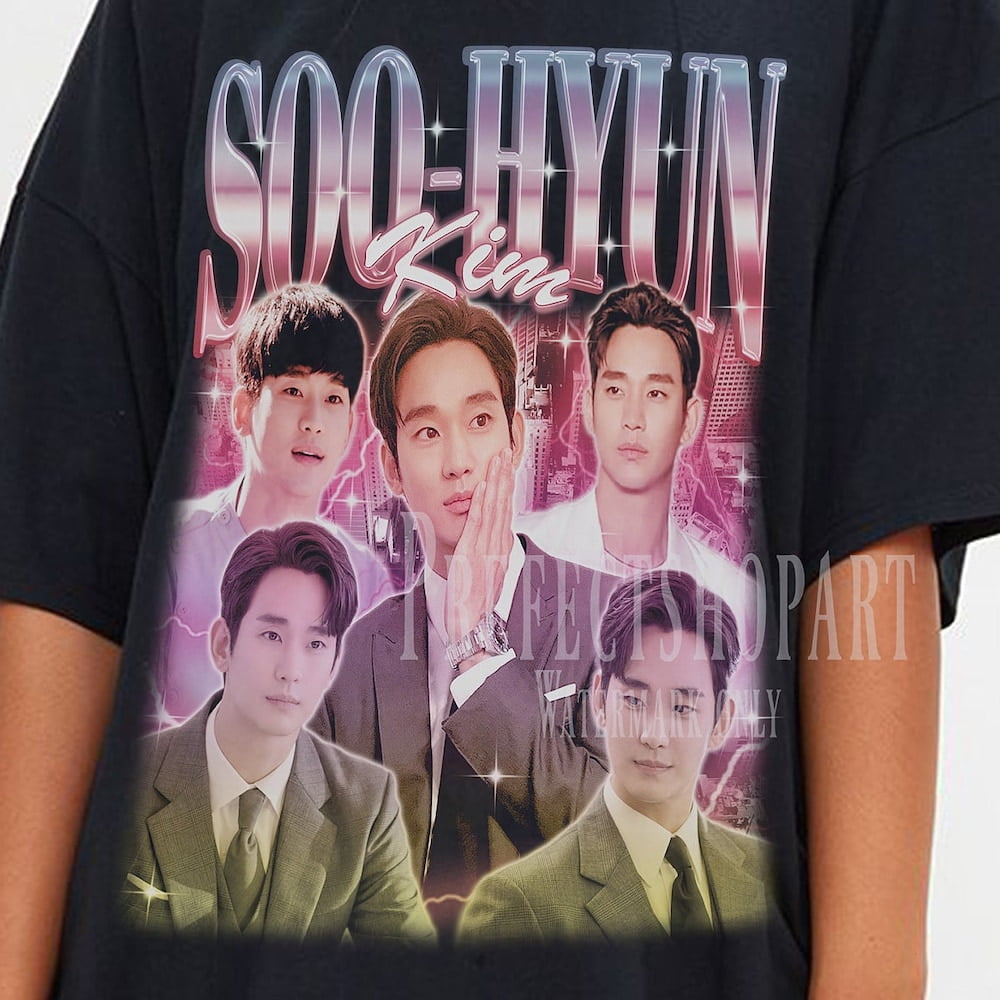 KIM SOO-HYUN Vintage Shirt, Kim Soo-hyun Homage Tshirt, Kim Soo-hyun ...