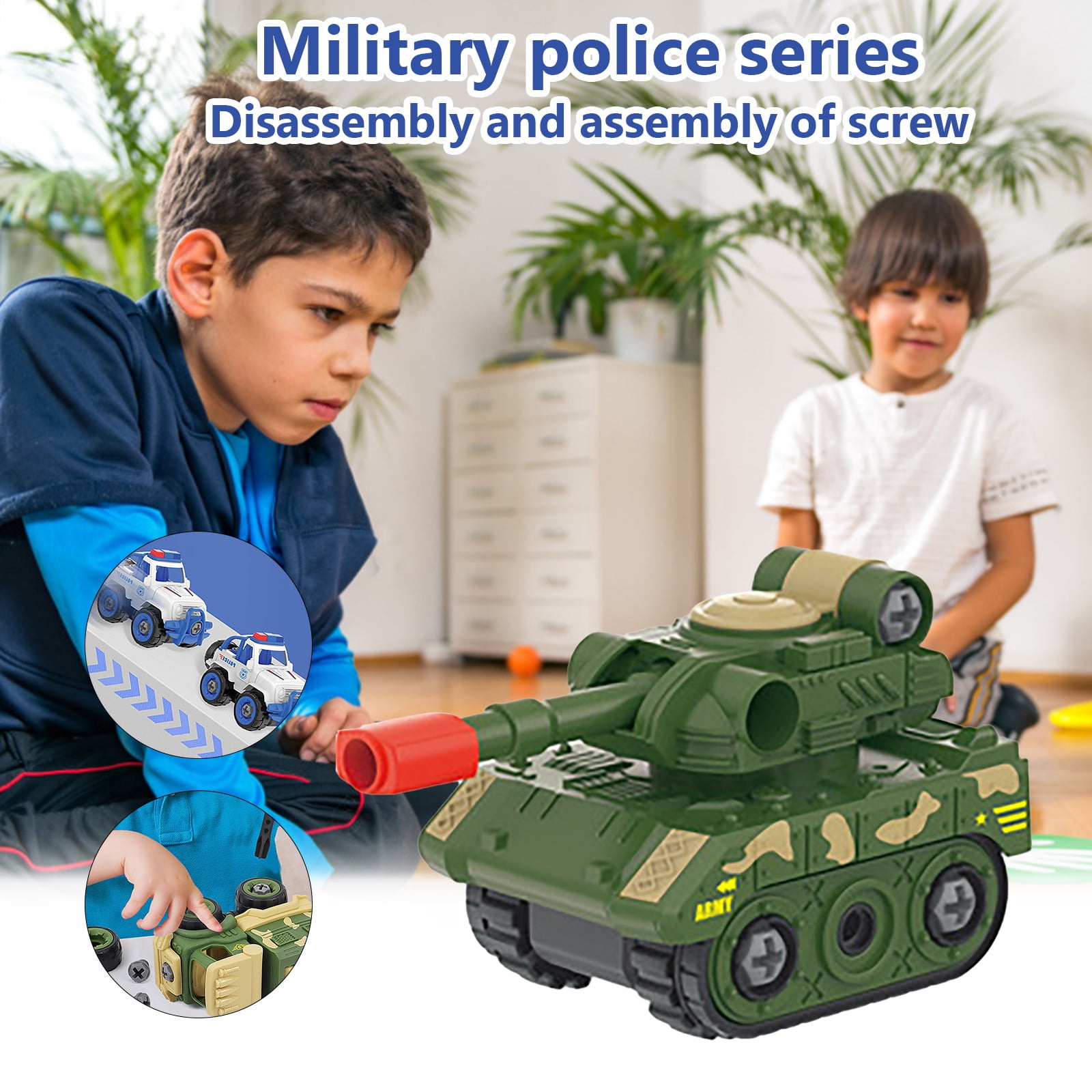 KIMAN Coogam Take Apart Puzzle Disassembly And Assembly Military Tank ...