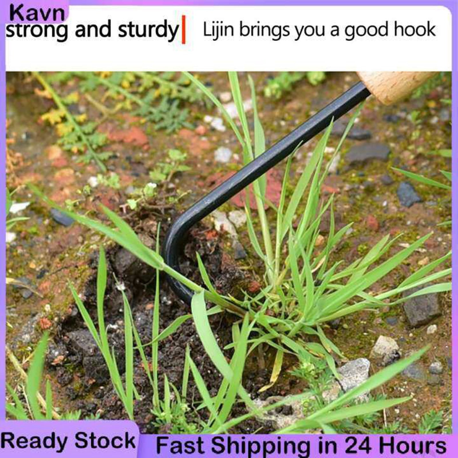 KIMAN Garden Tool Set Hoe Weeding Artifact Rake Wild Vegetable Shovel ...