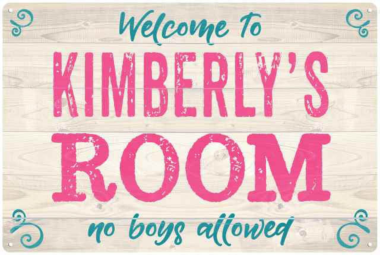 KIMBERLY'S Room Kids Bedroom Sign 8x12 Metal Sign 208120089164 ...