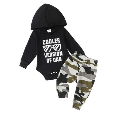 Newborn Kids Baby Boys Tops T-shirt Camo Pants 2pcs Outfits Set Clothes