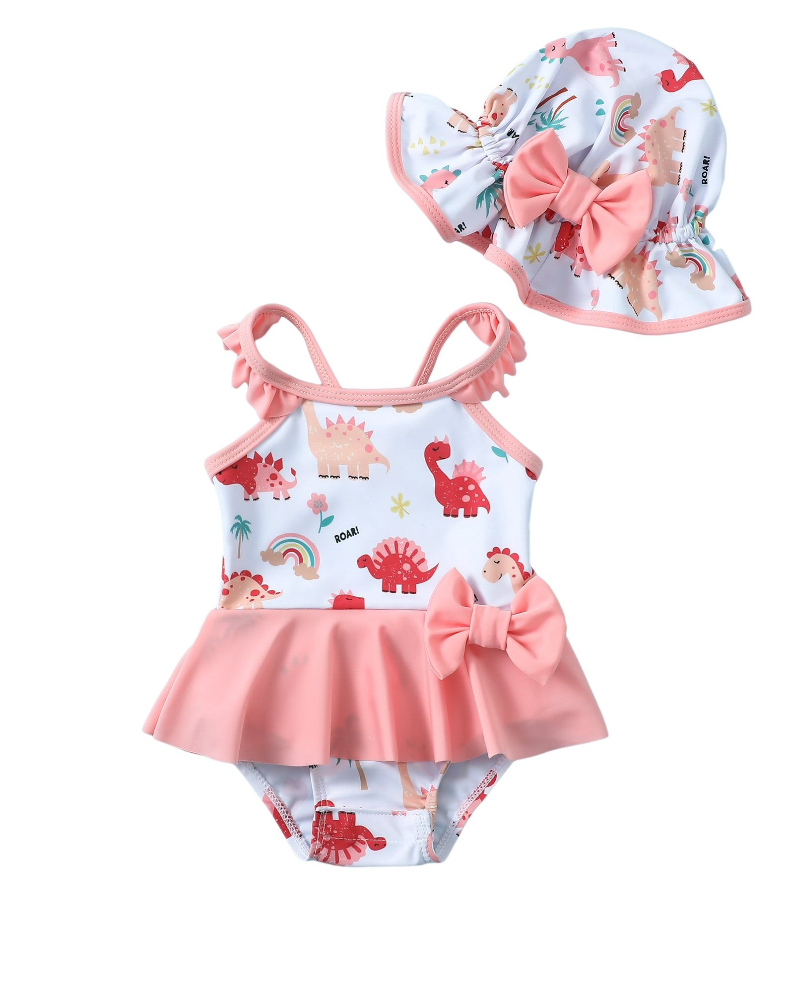 KIMI BEAR Newborn Baby Girls One-piece Swimsuit 6-12 Months Summer ...