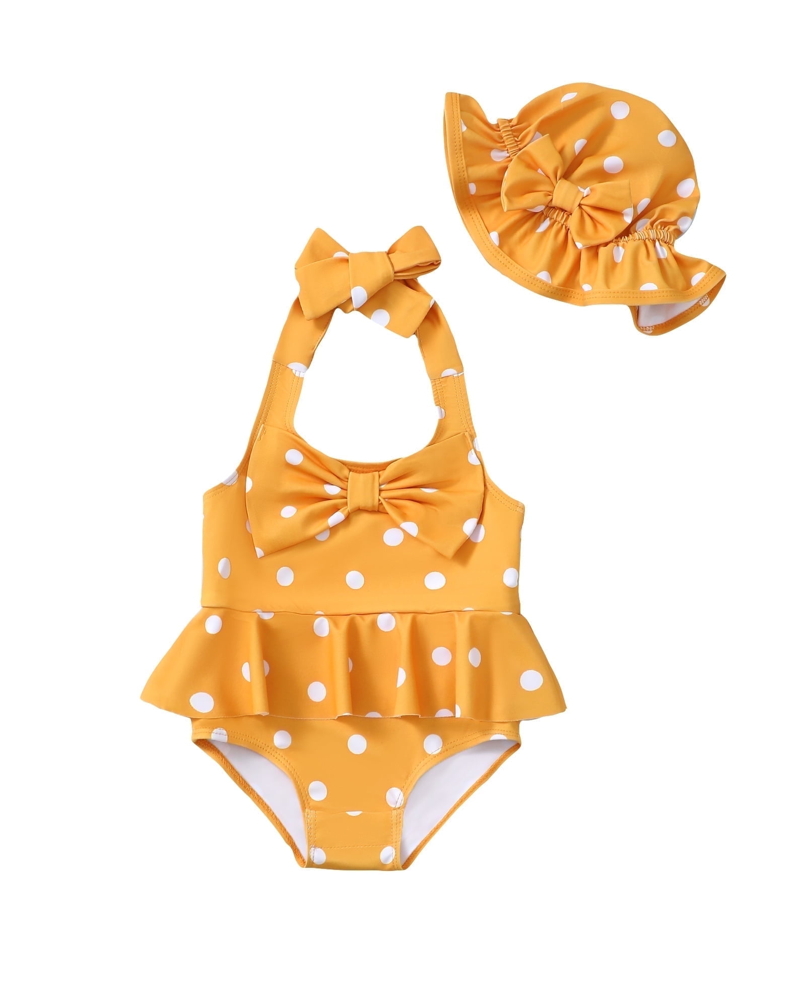 KIMI BEAR Newborn Baby Girls One-piece Swimsuits 3-6 Months Summer ...