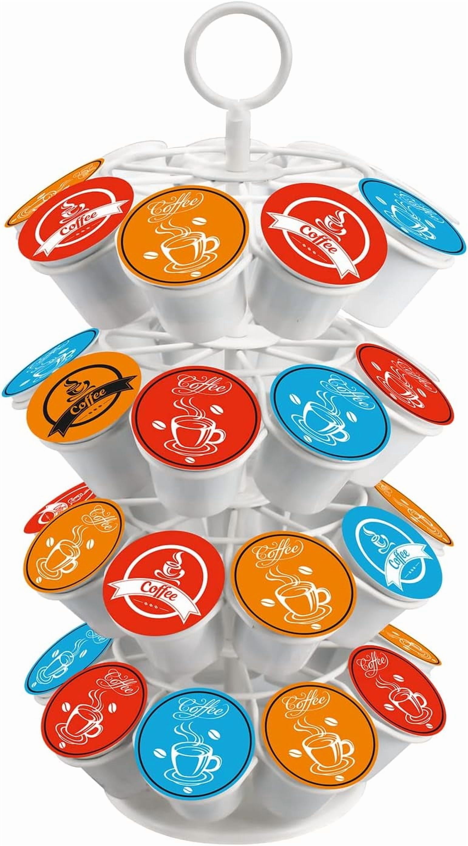 KIMIUP, Coffee Pod Carousel Holder, 36 Cup Pods, Spins 360-Degrees ...