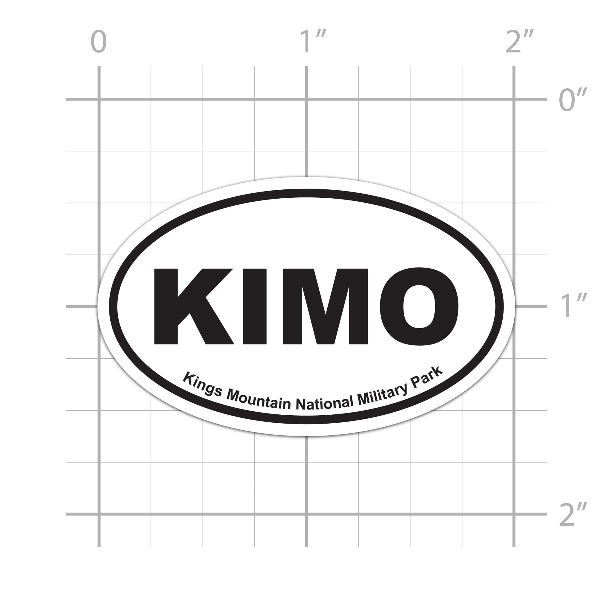 KIMO Kings Mountain National Military Park Sticker for water bottle ...