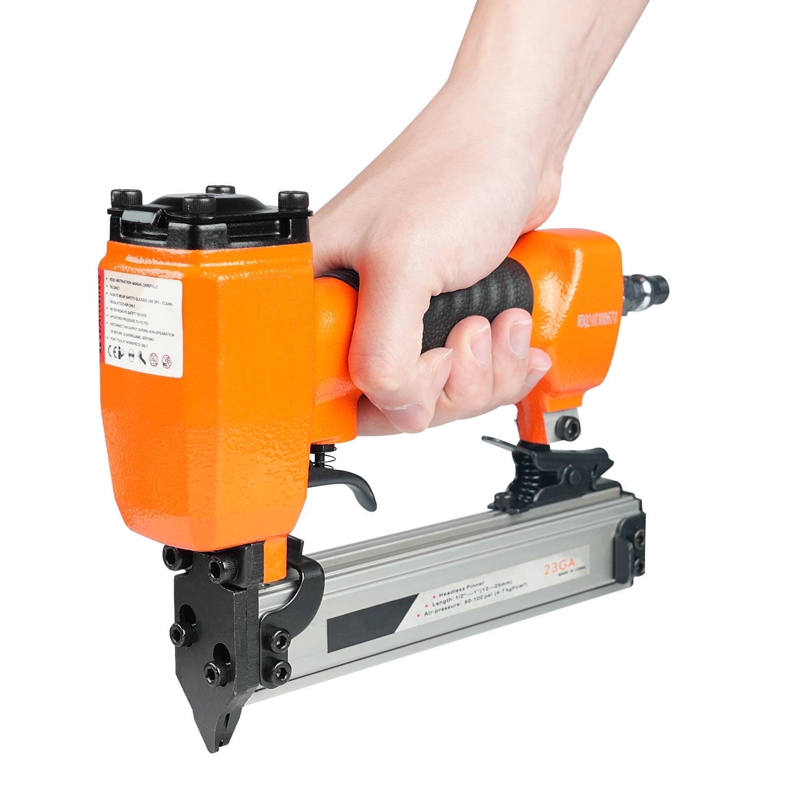 KAMSIN P625 23 Gauge Pneumatic Pin Nailer Accepts 3/8" to 1" Pin Nails ...