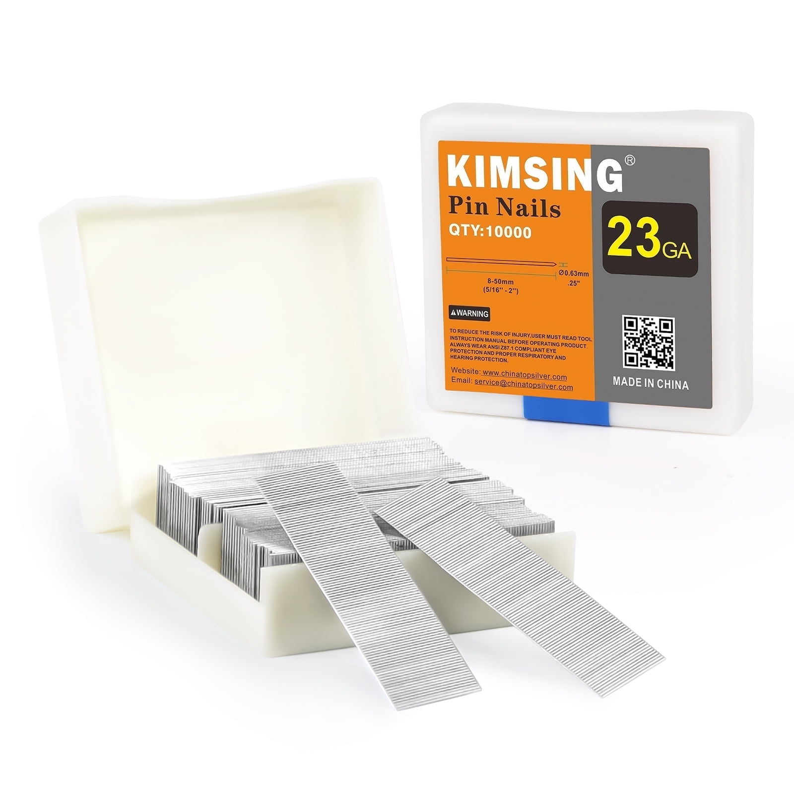 KIMSING P620SS Micro Pin Nails 23 Gauge Stainless Steel 3/4'' Length ...