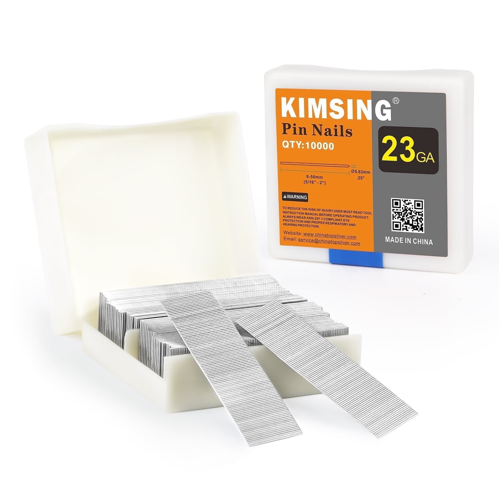 KIMSING P620SS Micro Pin Nails 23 Gauge Stainless Steel 3/4'' Length ...