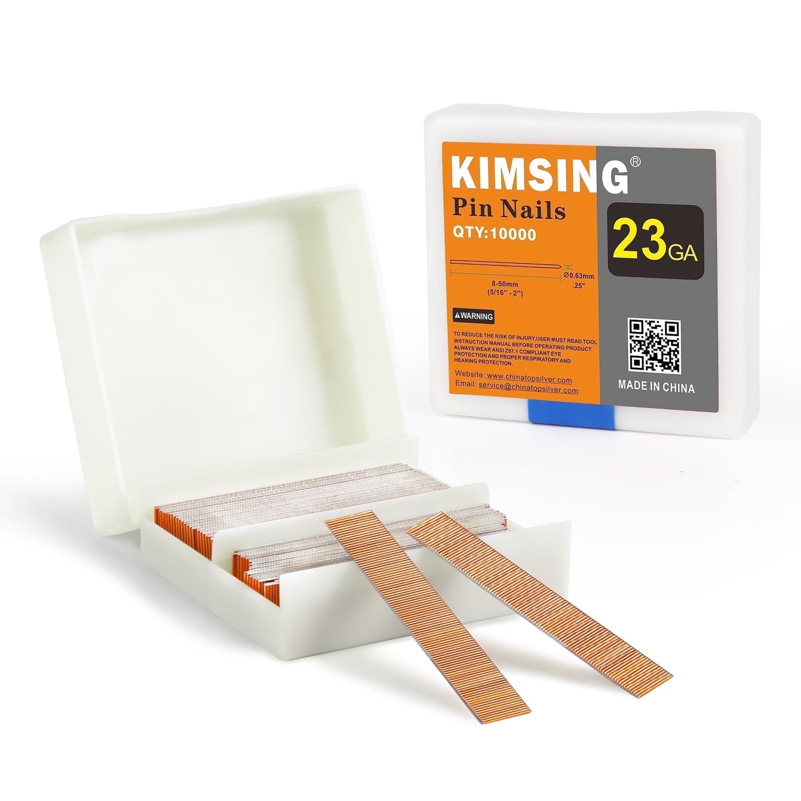 KIMSING P612 23 Gauge 1/2-inch Length Headless Pin Nails, copper ...