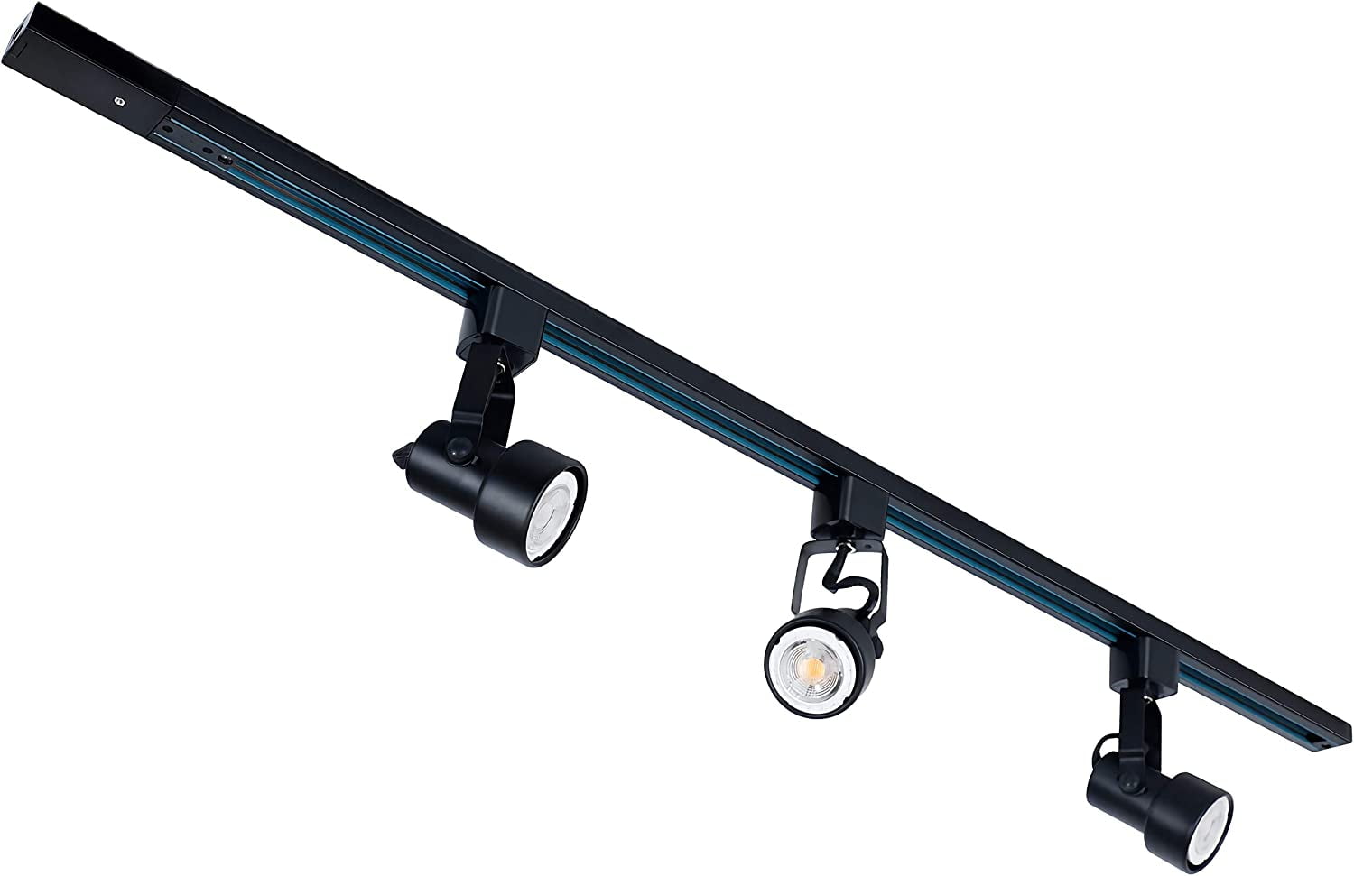 SHILIHE Modern 3 Light Black LED Track Lighting Kit, Flexible Heads ...