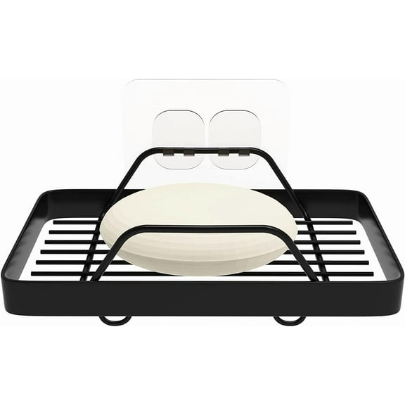 Leaf-Shaped Soap Dish – Premium Ceramic Soap Bar Holder with Self ...