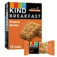 KIND Breakfast 100% Whole Grain Gluten Free Peanut Butter Snack Bars, 1 ...