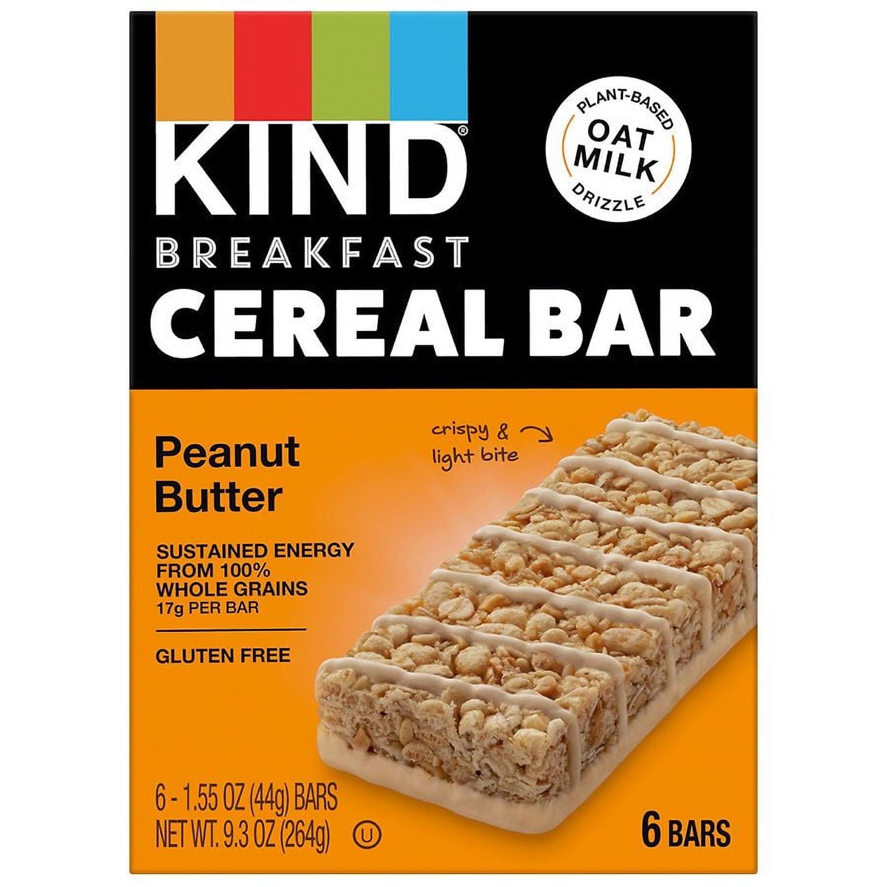 KIND Cereal Bars Peanut Butter 9.3 oz Pack of 2 - Walmart.com
