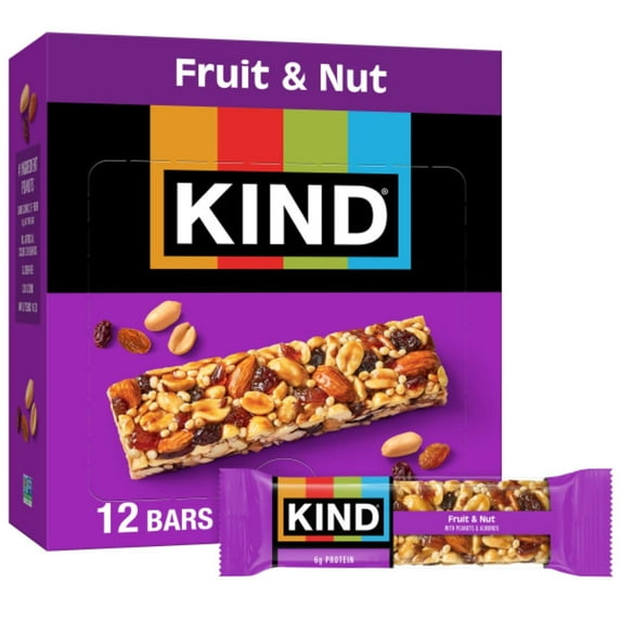 KIND Fruit & Nut Bars 12-Count Box (1.4 oz Each) - Walmart.com