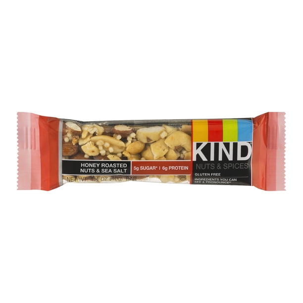 KIND Honey Roasted Nuts & Sea Salt Bar, 1.4 oz - Walmart Business Supplies