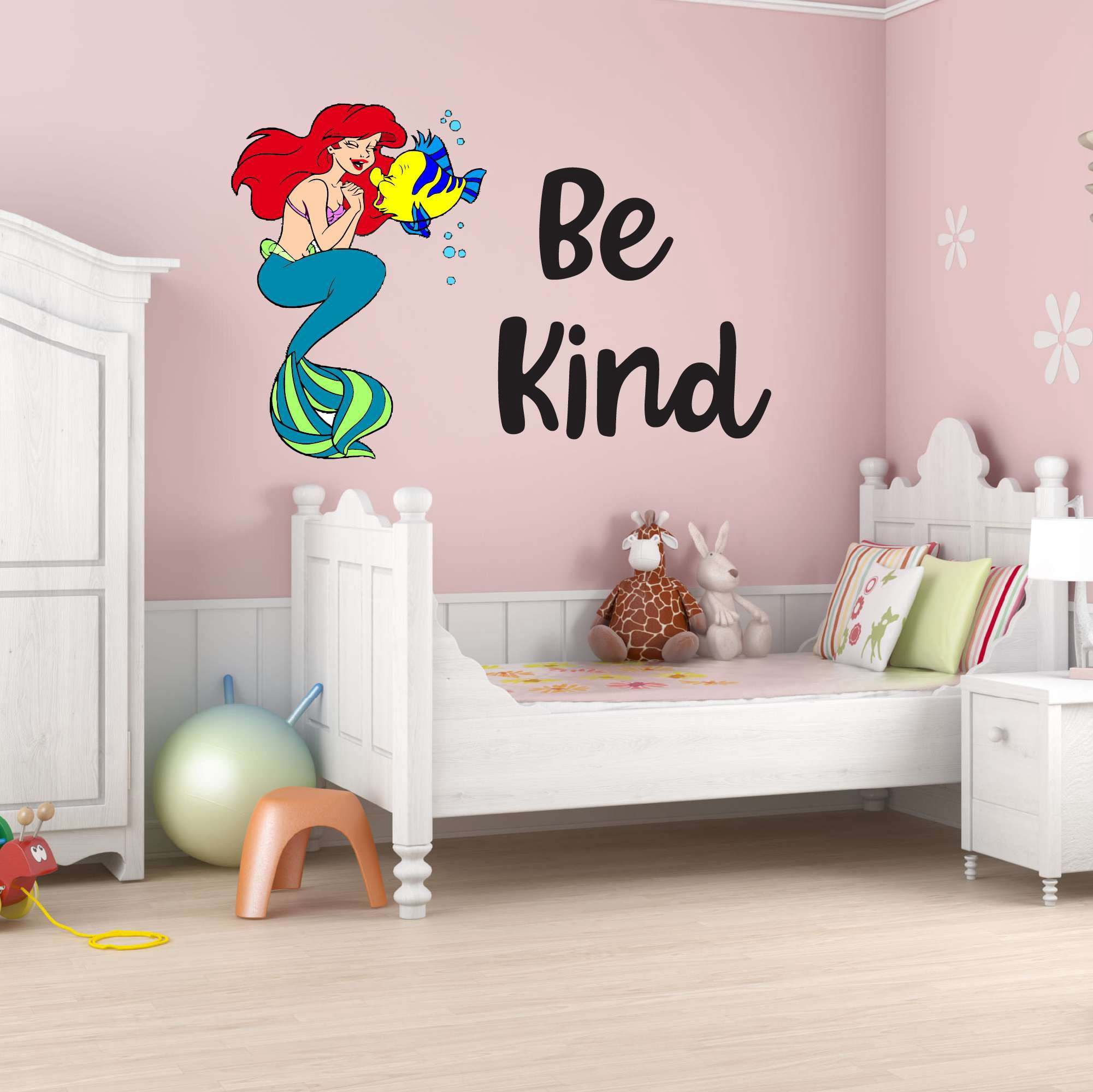 BE KIND Mermaid Kissing Under Water Sea Creatures Crab Octopus Fish ...