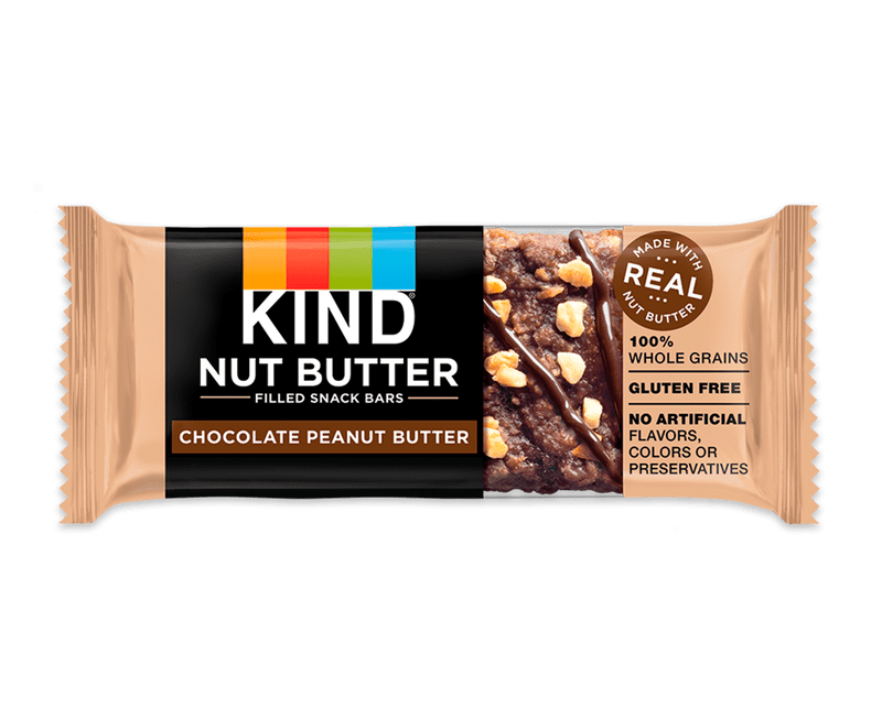 KIND Dark Chocolate Peanut Butter Nut Bars, Gluten Free, 1.3 oz, 24 ...