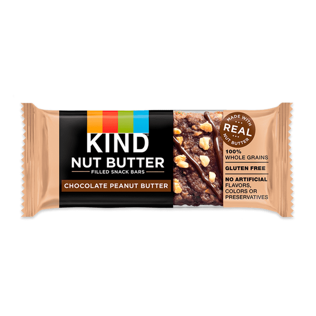 KIND Dark Chocolate Peanut Butter Nut Bars, Gluten Free, 1.3 oz, 24 ...
