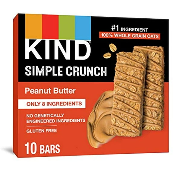 KIND Simple Crunch Bars, Peanut Butter, 7 Ounce (Pack of 8) Peanut ...