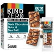 KIND ZERO Added Sugar Bars, Keto Friendly Nuts and Dark Chocolate with ...