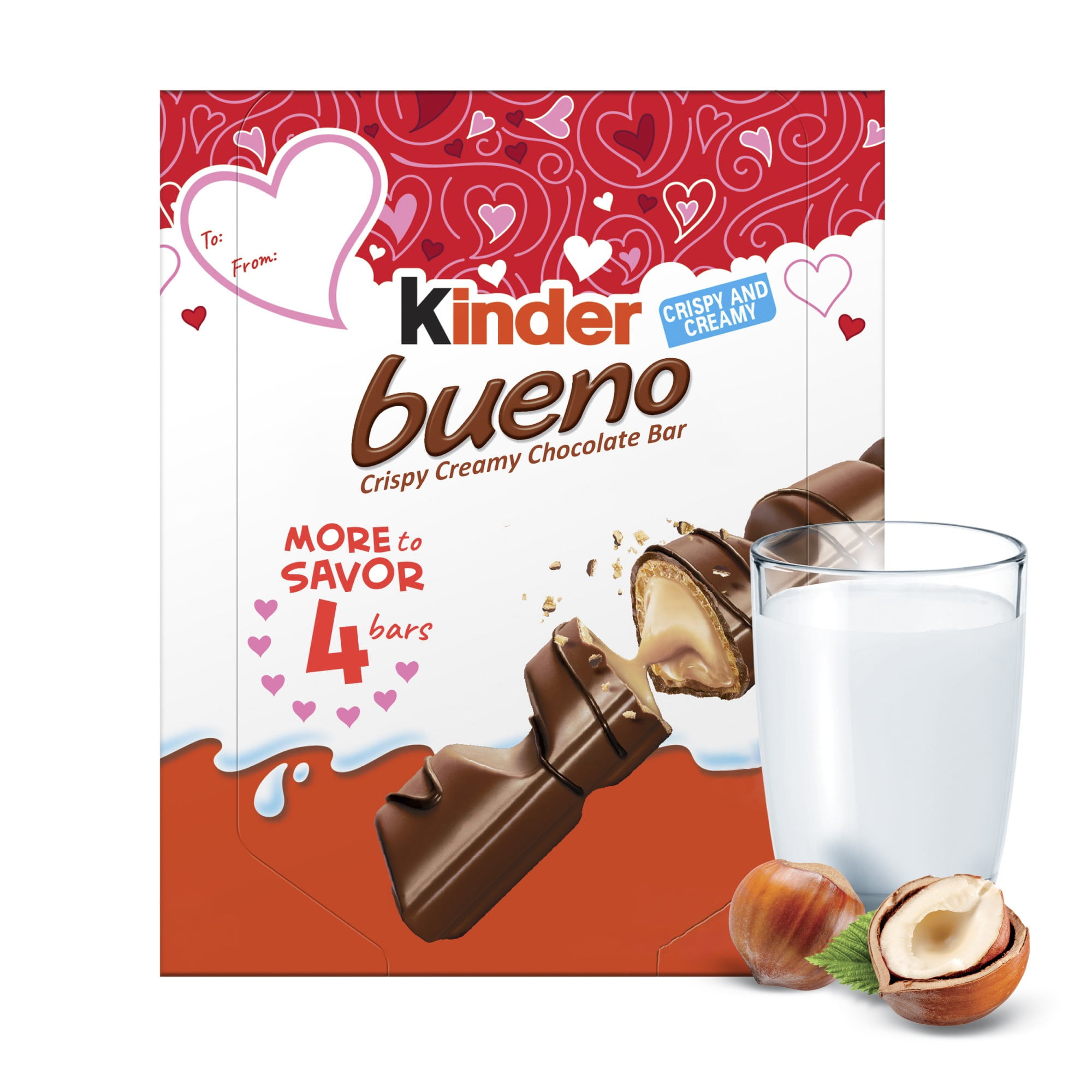 Customer reviews for KINDER Bueno, Crispy Creamy Chocolate Bar w/Heart ...