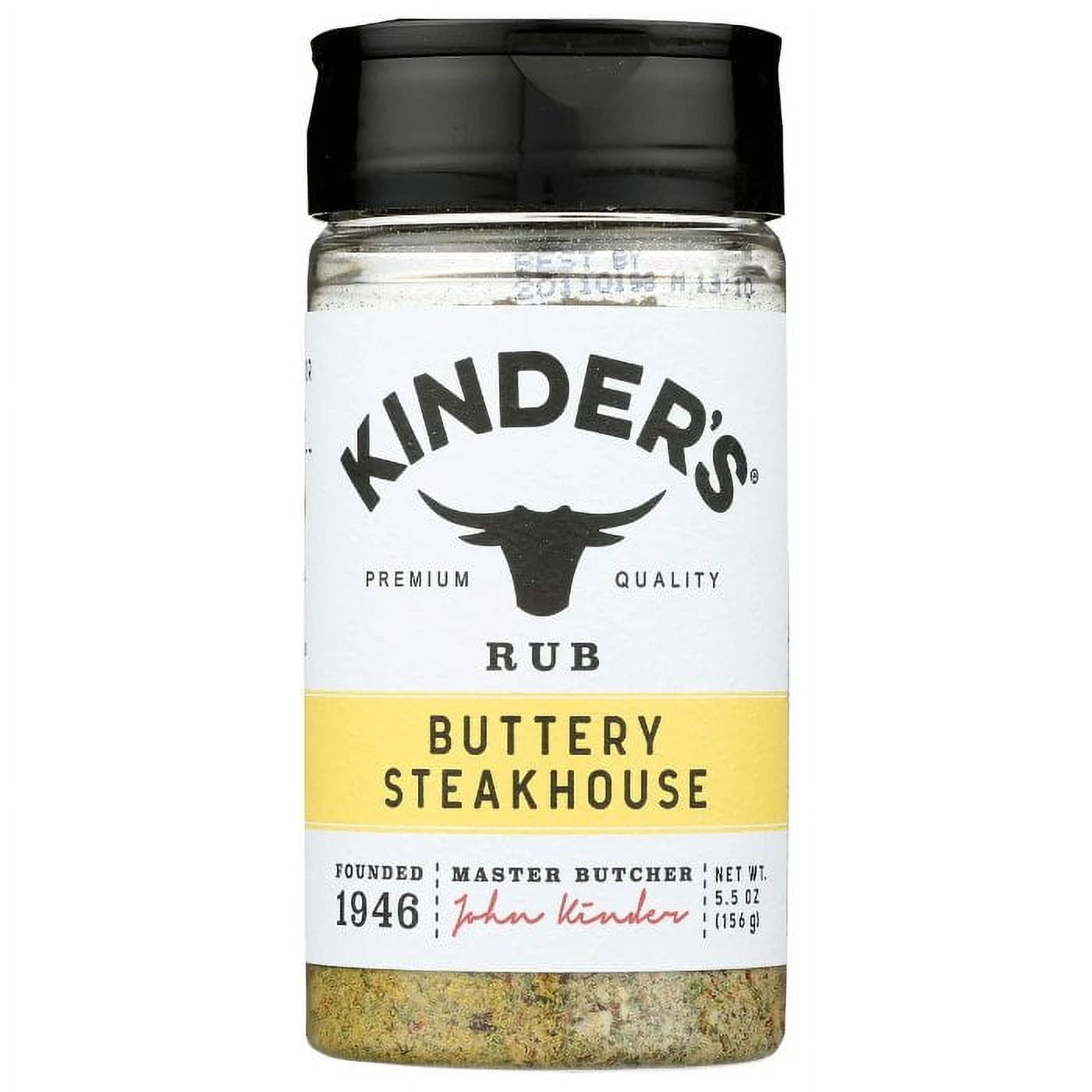 KINDERS RUB BUTTERY STEAK HOUSE 5.5 OZ - Pack of 6 - Walmart Business ...