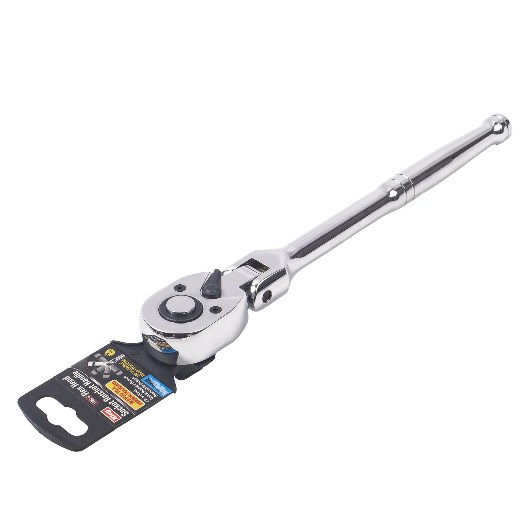 KING 1/2" DR FLEX HEAD SOCKET RATCHET HANDLE - Walmart.com