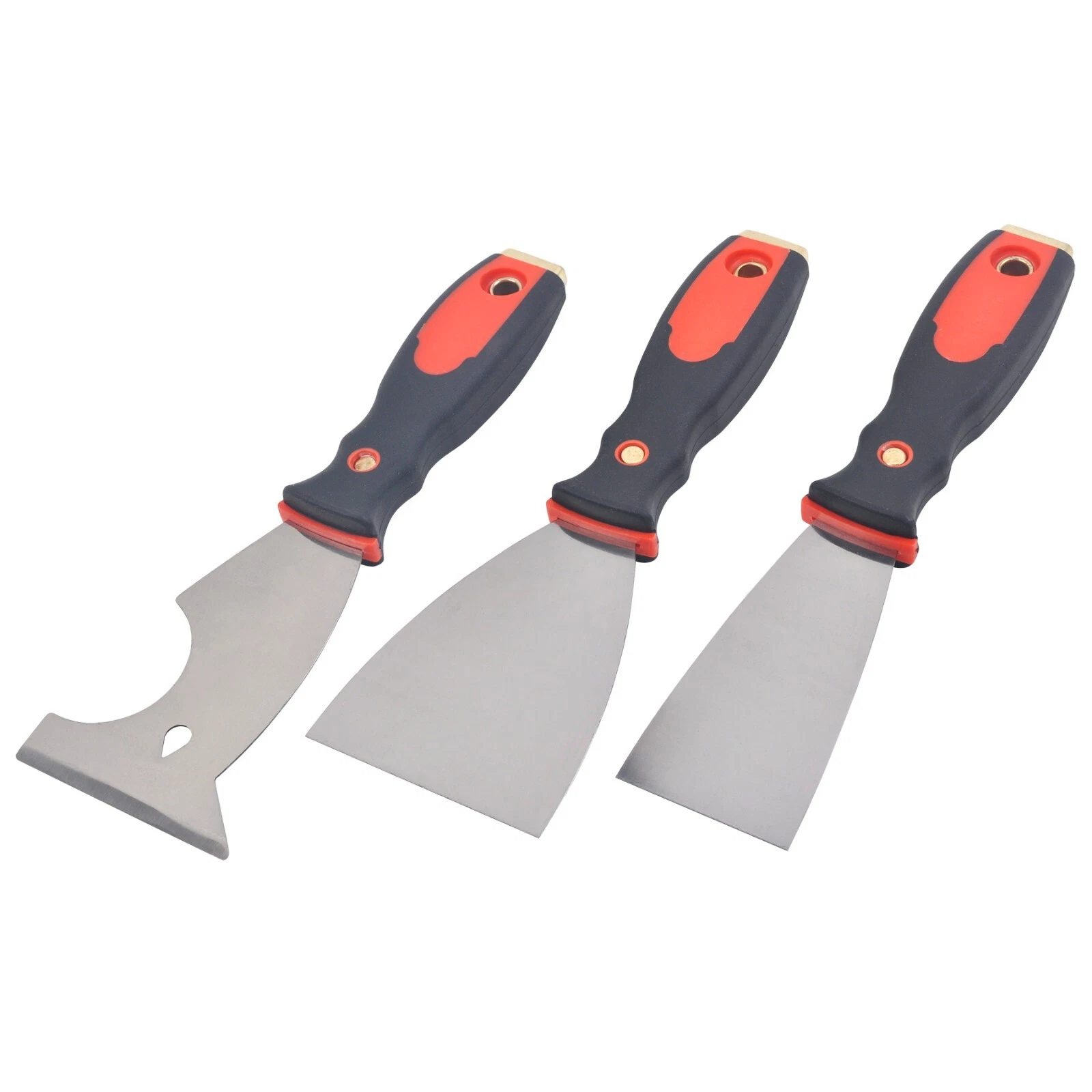 KING 3PC Joint Knife Set Putty Knife Multi-Tool Painter Scraper Steel ...
