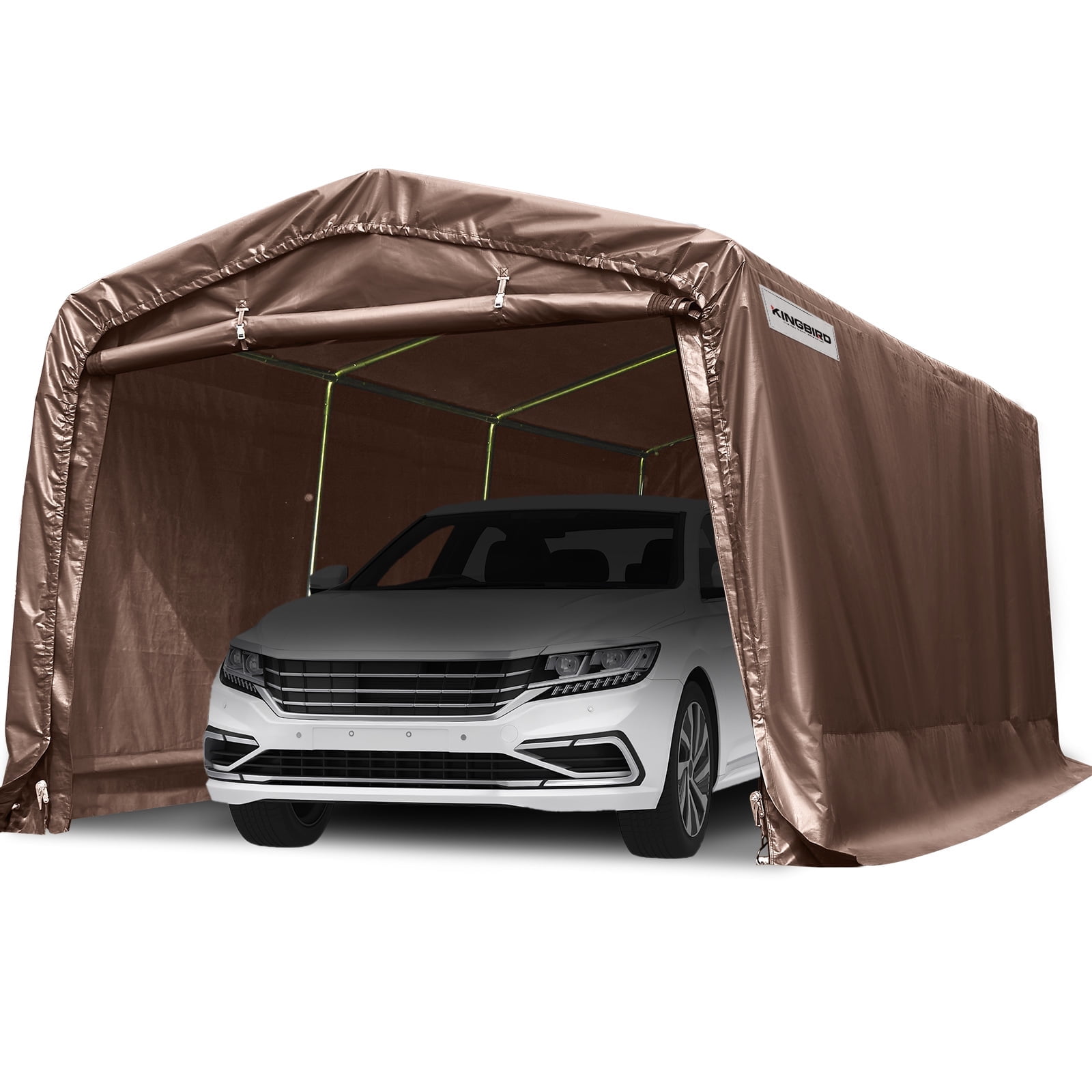 KING BIRD 10'x15' Heavy Duty Anti-Snow Portable Shelter, Large Carport ...