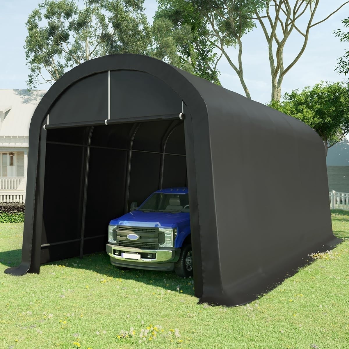 KING BIRD 12' x 20' Heavy Duty Carport, Anti-Snow, Waterproof, UV ...