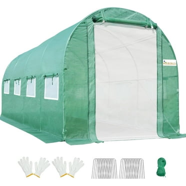 Quictent 20x10x6.6 FT Walk-in Greenhouse, Heavy Duty w/ Reinforced PE Cover, Green - Walmart.com