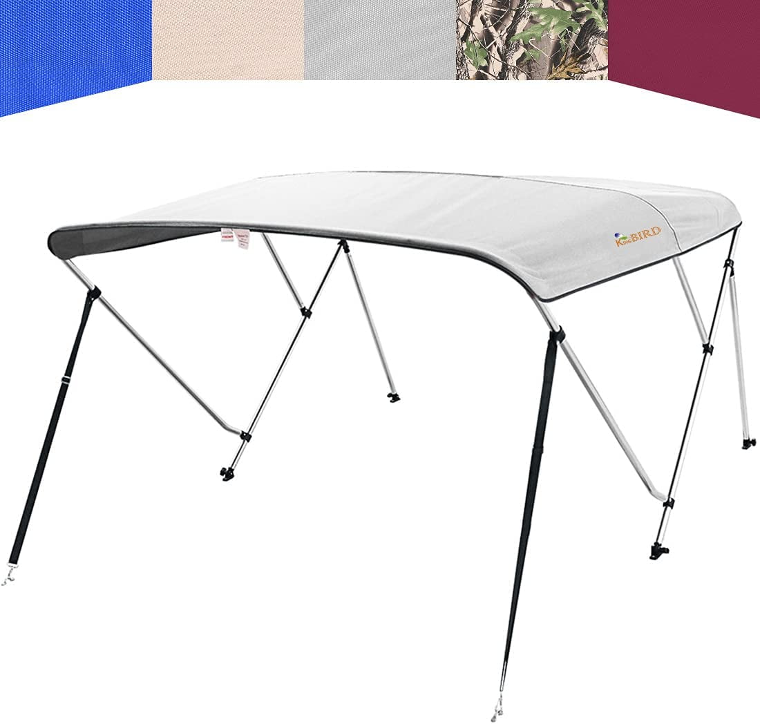 KING BIRD 3 Bow Boat Bimini Top Cover Boat Canopy Sun Shade Waterproof ...