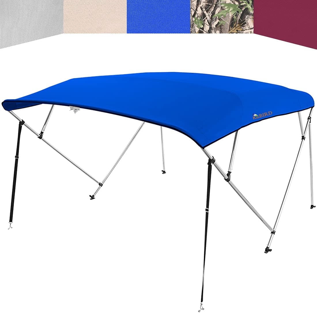 KING BIRD 4 Bow Bimini Boat Top Cover Sun Shade Boat Canopy Waterproof ...