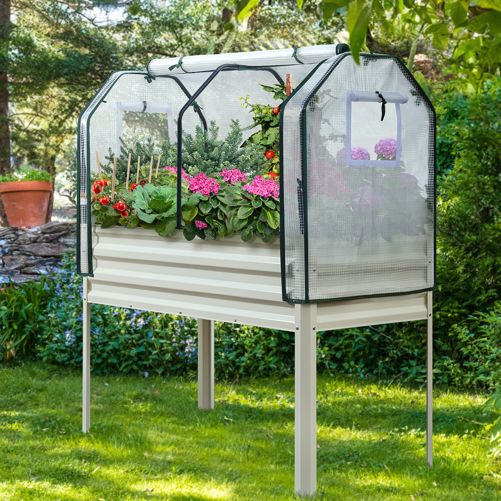Free Shipping! KING BIRD 47"√ó24"√ó56" Raised Garden Bed with ...