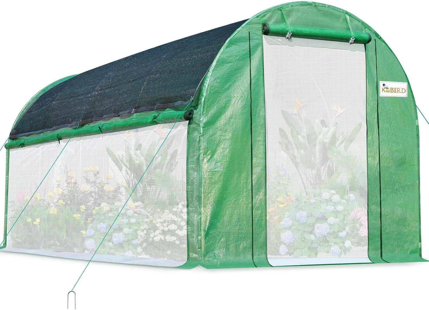 KING BIRD Premium 15x6.6x6.6FT Greenhouse for Outdoors, Large Walk-in ...
