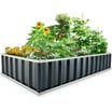 Best Choice 6x3x2ft Metal Raised Garden Bed, Planter Box for Veggies ...