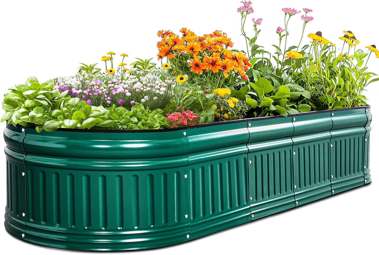 KING BIRD Raised Garden Bed Kit 2025 Upgraded Modular DIY Galvanized ...