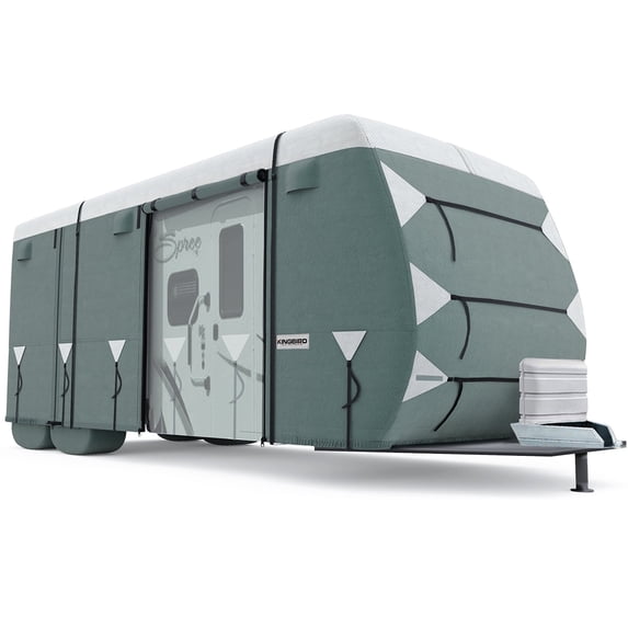 KING BIRD Winter RV Cover, Extra-Thick 5 Layers, Fits 22'- 24' RV, with ...