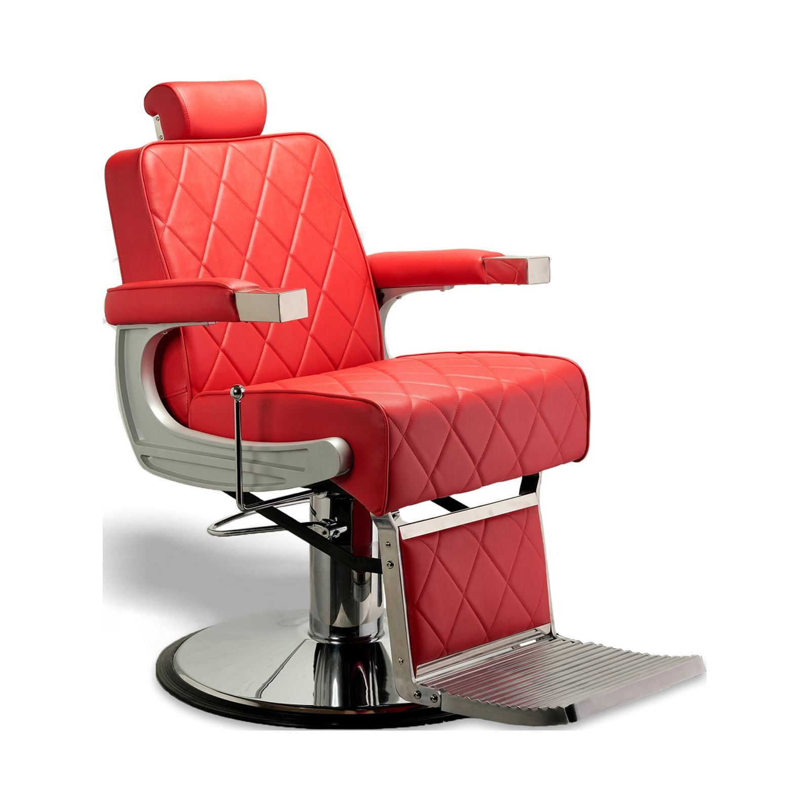 KING Barber Chair Heavy Duty, Hydraulic Reclining All Purpose Barber ...