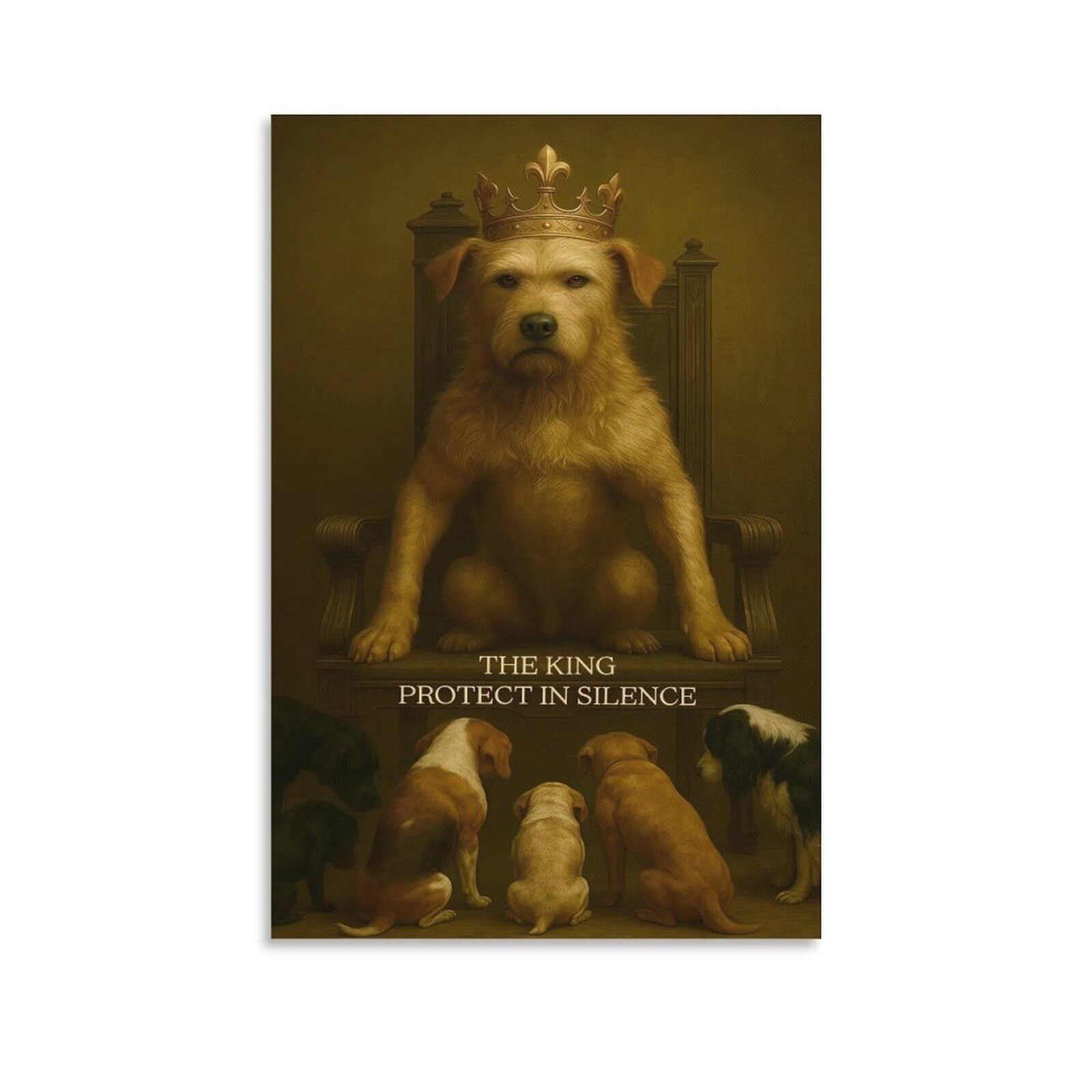 KING CHARLES The Alpha Dog Poster 5 King Dog Canvas Wall Art Print For ...