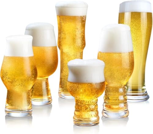 KING CRYSTAL Set of 4 Beer Glasses IPA Glasses Made Crystal Modern ...