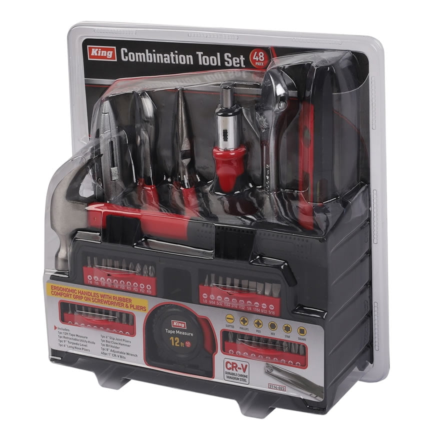 KING Combination Tool Set with Display Rack (48-Piece Set) - Walmart.com