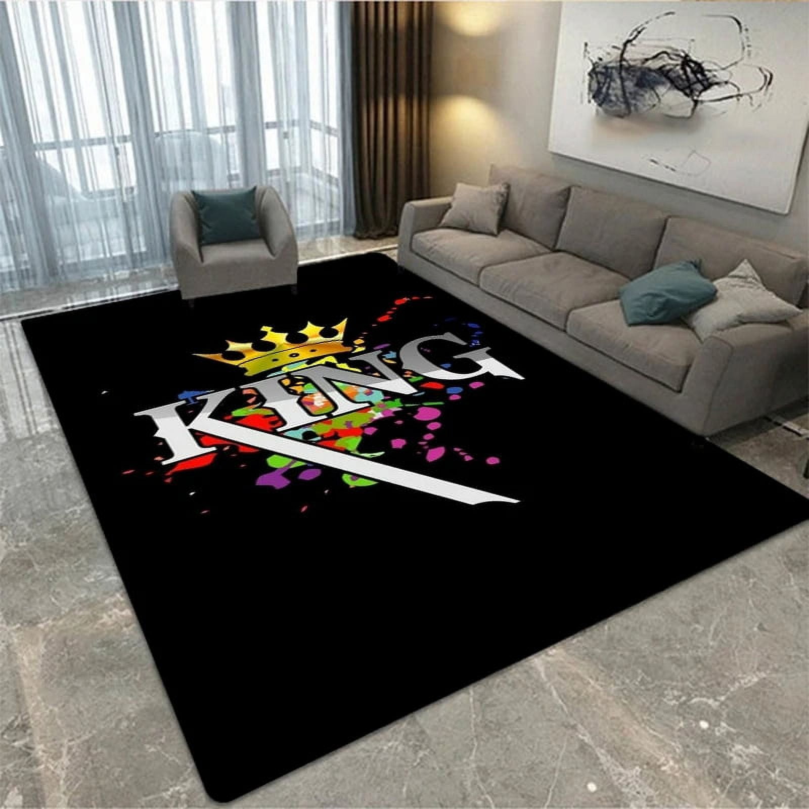 KING Crown Carpets Living Room and Bedroom rative 3D Printed Carpets ...