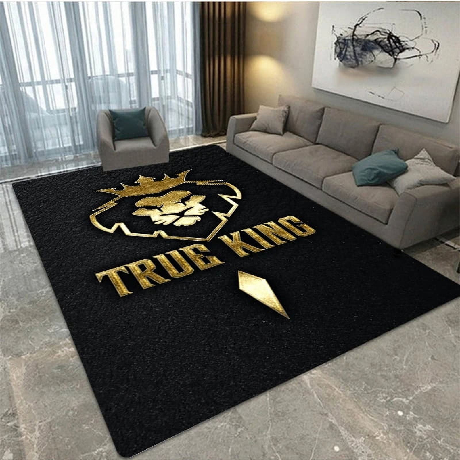 KING Crown Carpets Living Room and Bedroom rative 3D Printed Carpets ...