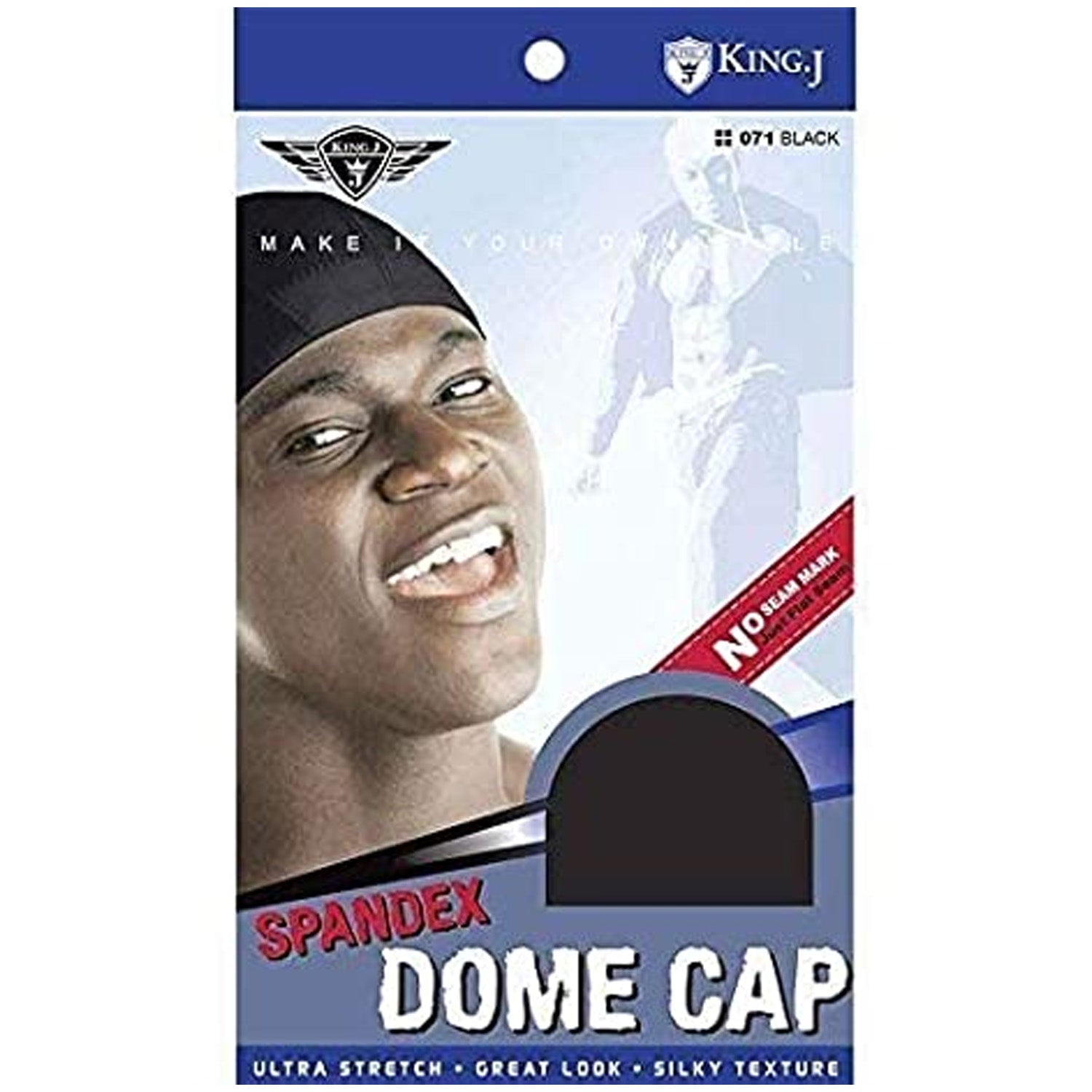 KING J SPANDEX DOME CAP #071 BLK - Walmart.com