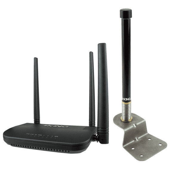 KING KS1000 Swift Omnidirectional RV Wi-Fi Antenna with WiFiMax Router ...
