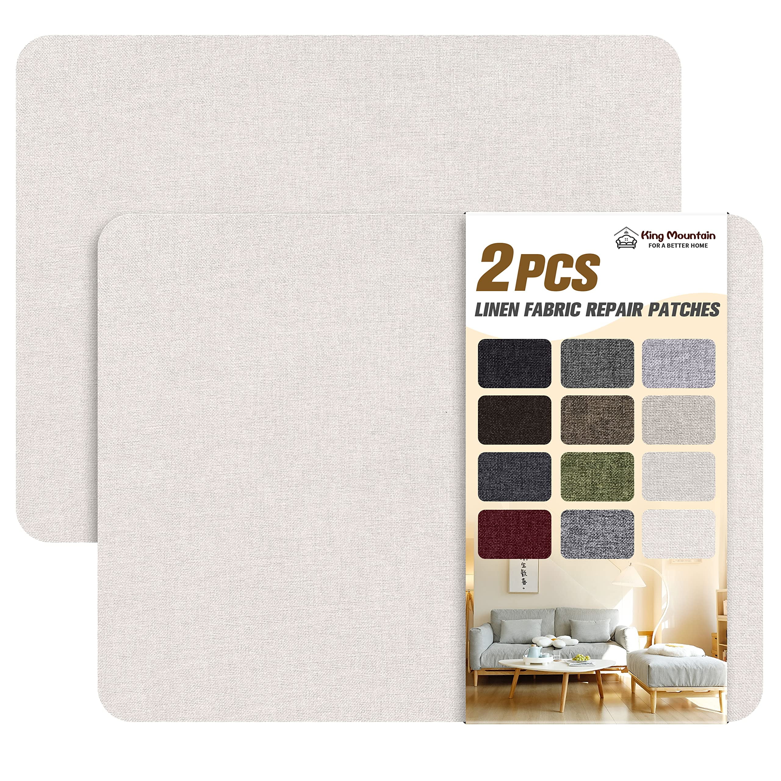KING MOUNTAIN Fine Linen Repair Patches, Self-Adhesive Linen Fabric ...