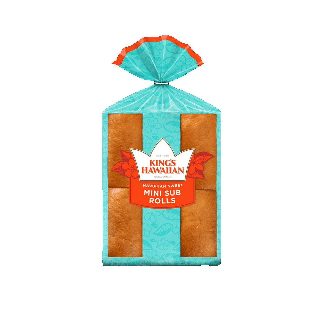 KING'S HAWAIIAN Original Hawaiian Sweet Mini Sub Rolls 6 Count 12 oz ...