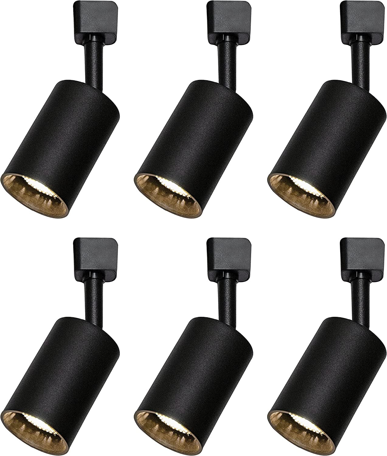 KING SHA LED Spotlight, Black Track Lighting with GU10 Bulbs, Dimmable ...